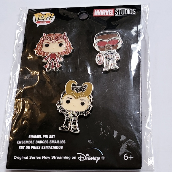 Marvel | Accessories | Funko Pop Pins Marvel 3pk Enamel Pin Set Scarlet ...